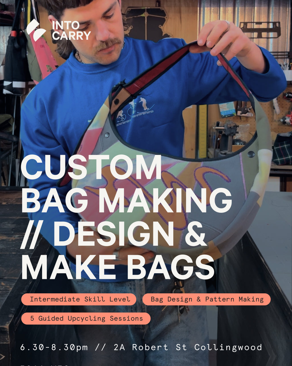 CUSTOM BAG MAKING // 5 Session Bag Design & Making