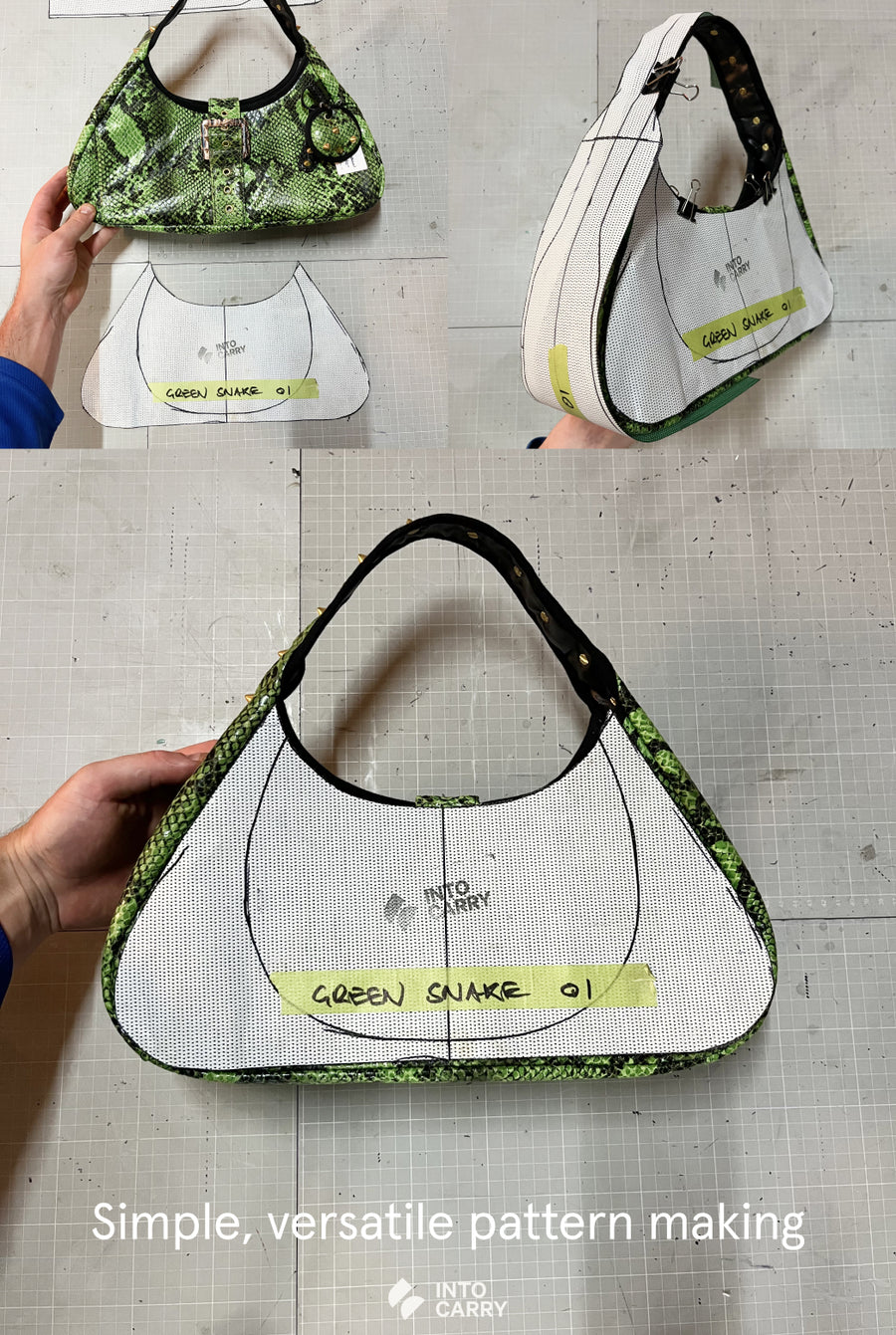 CUSTOM BAG MAKING // Make patterns & bags at home
