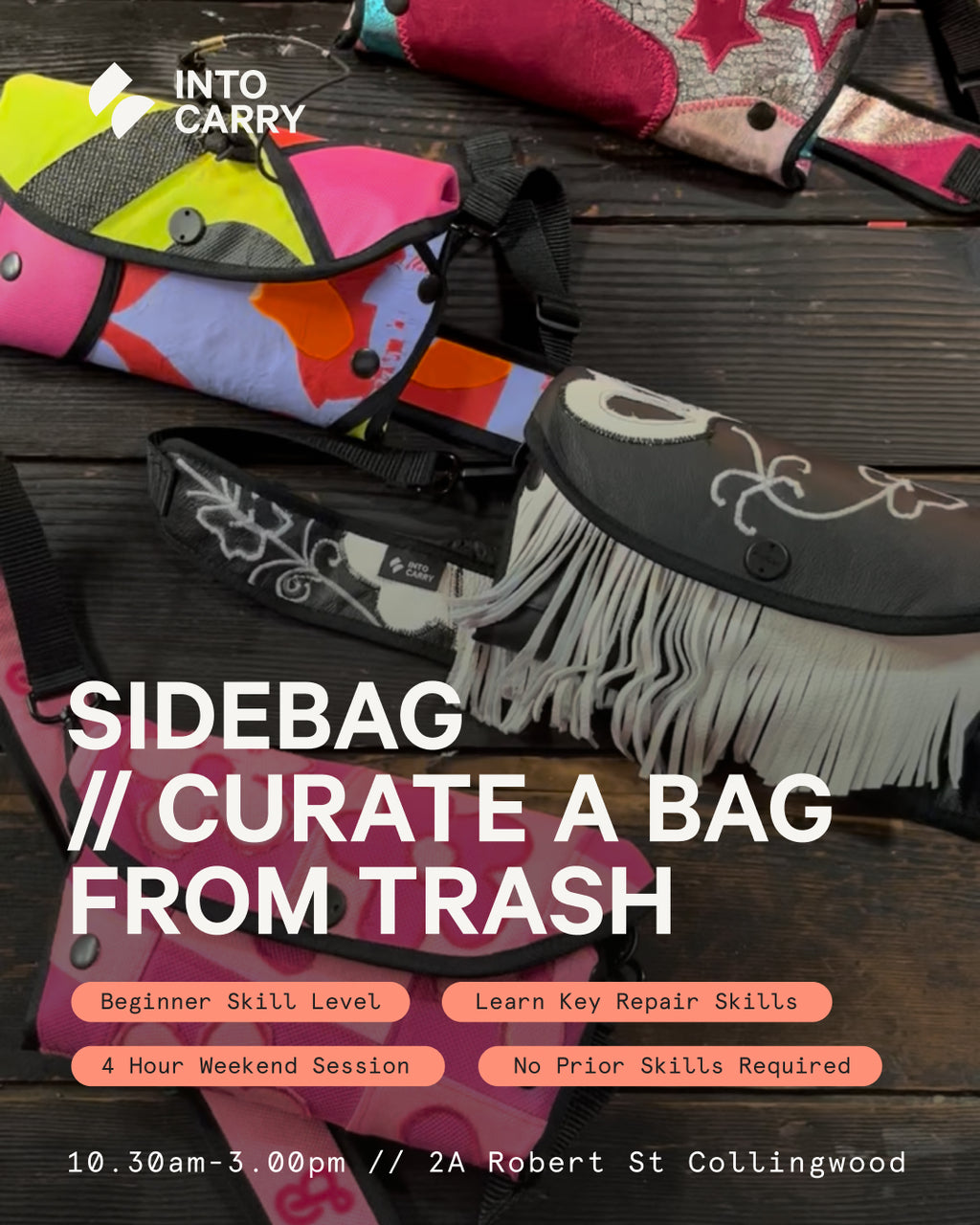 Custom Sidebag // Half Day Workshop